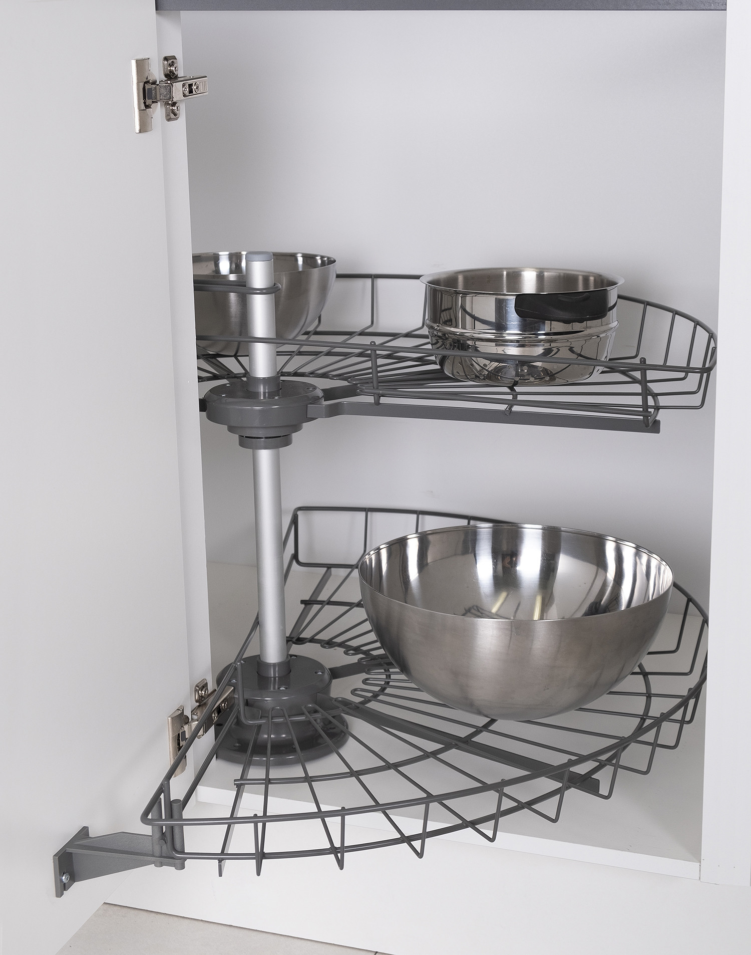 Anthracite 1/2-round corner carousel / LM 227 - Innovative Storage ...