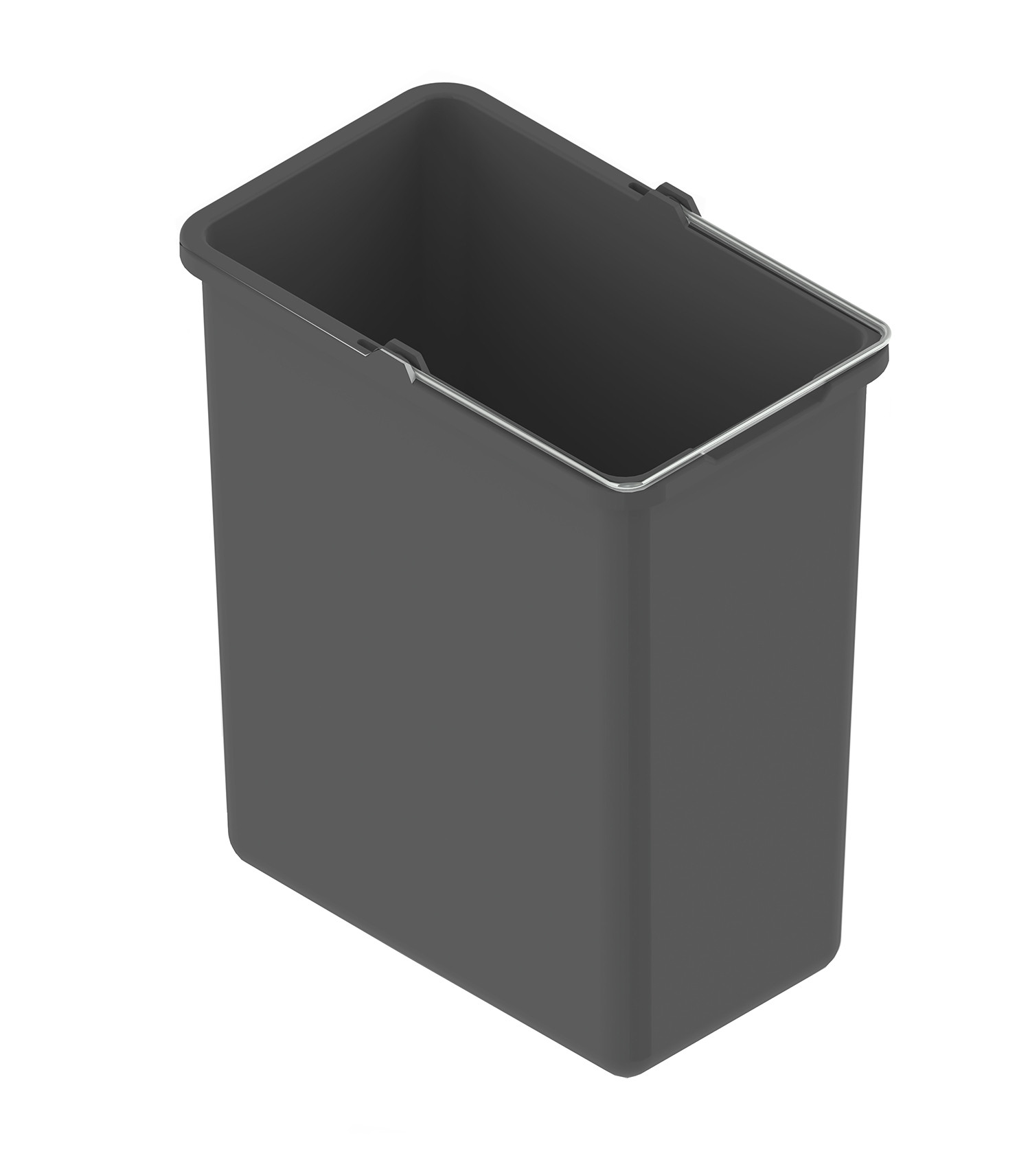 Waste bin ECO | anthracite | volume 10L | recycled plastic | LM 518 ...