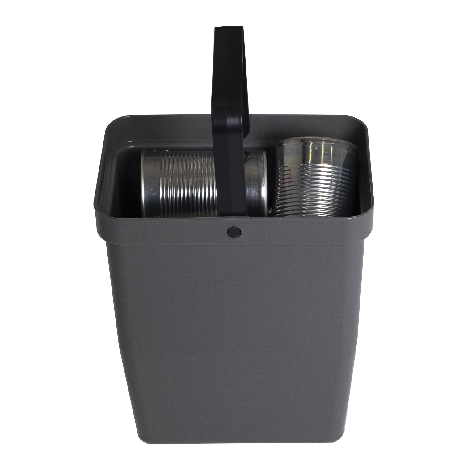 Waste bin | recycled plastic | volume 8L | anthracite | LM 530 | Lanka ...