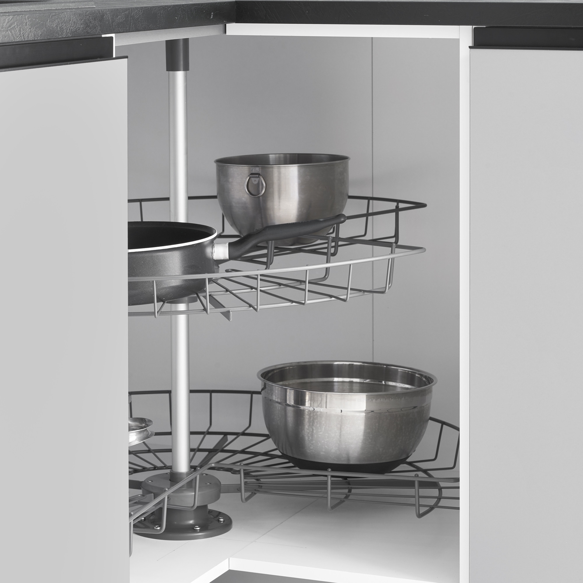 Anthracite 3/4-round corner carousel / LM 225 - Innovative Storage ...