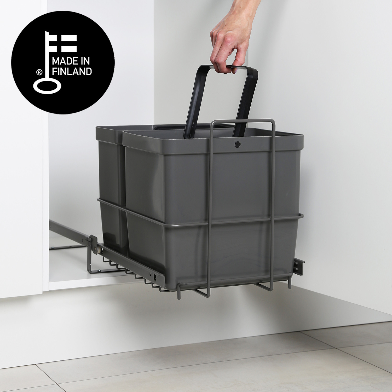 Pull out waste system | 2 bins | LM 64/R - Innovative Storage Solutions ...