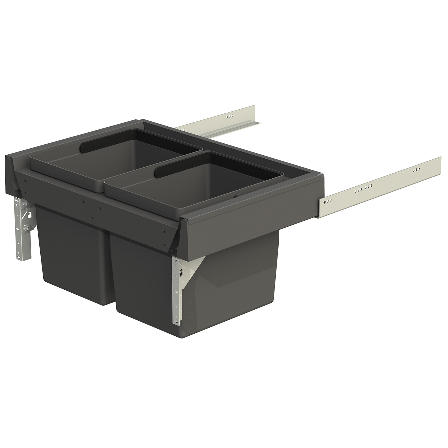 LUX sorting frame | 2 bins | anthracite | LM 706/R | Lanka ja Muovi ...